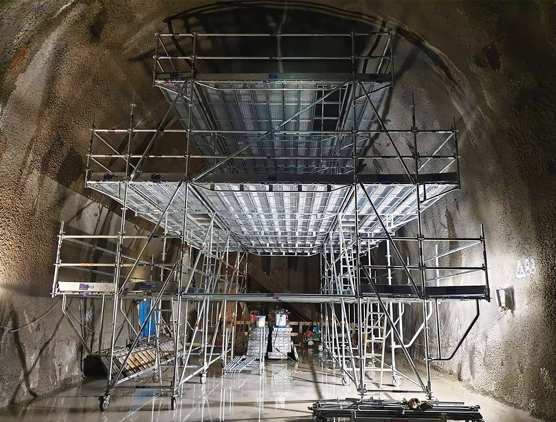 Modular Scaffolding Gantry for Tunnel Construction | Proscaf